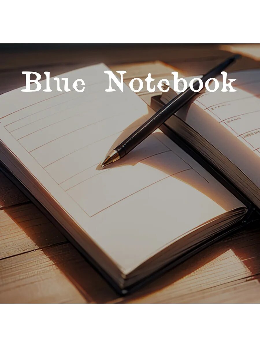 Blue notebook PS5