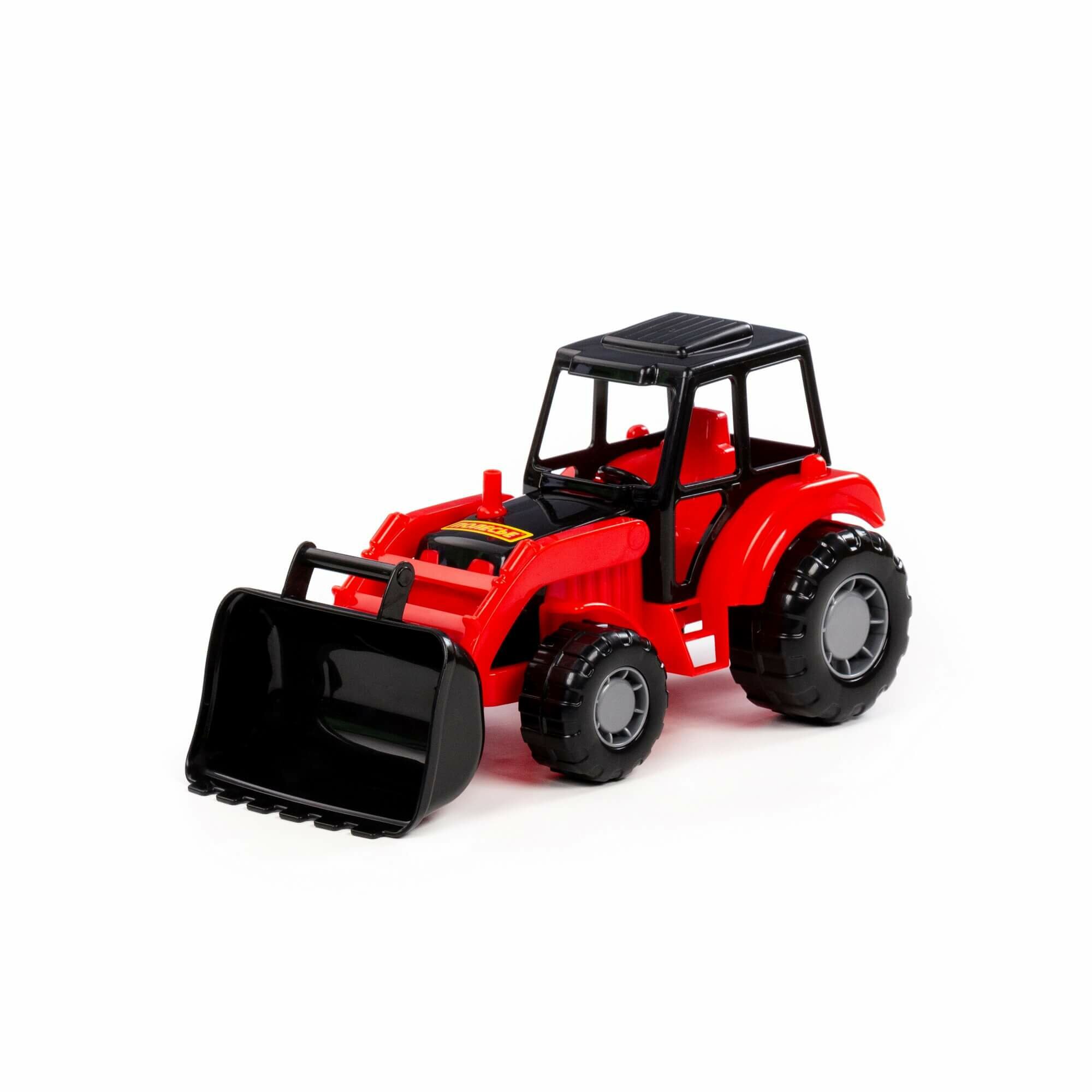 Мастер трактор-погрузчик красно-черный 24415