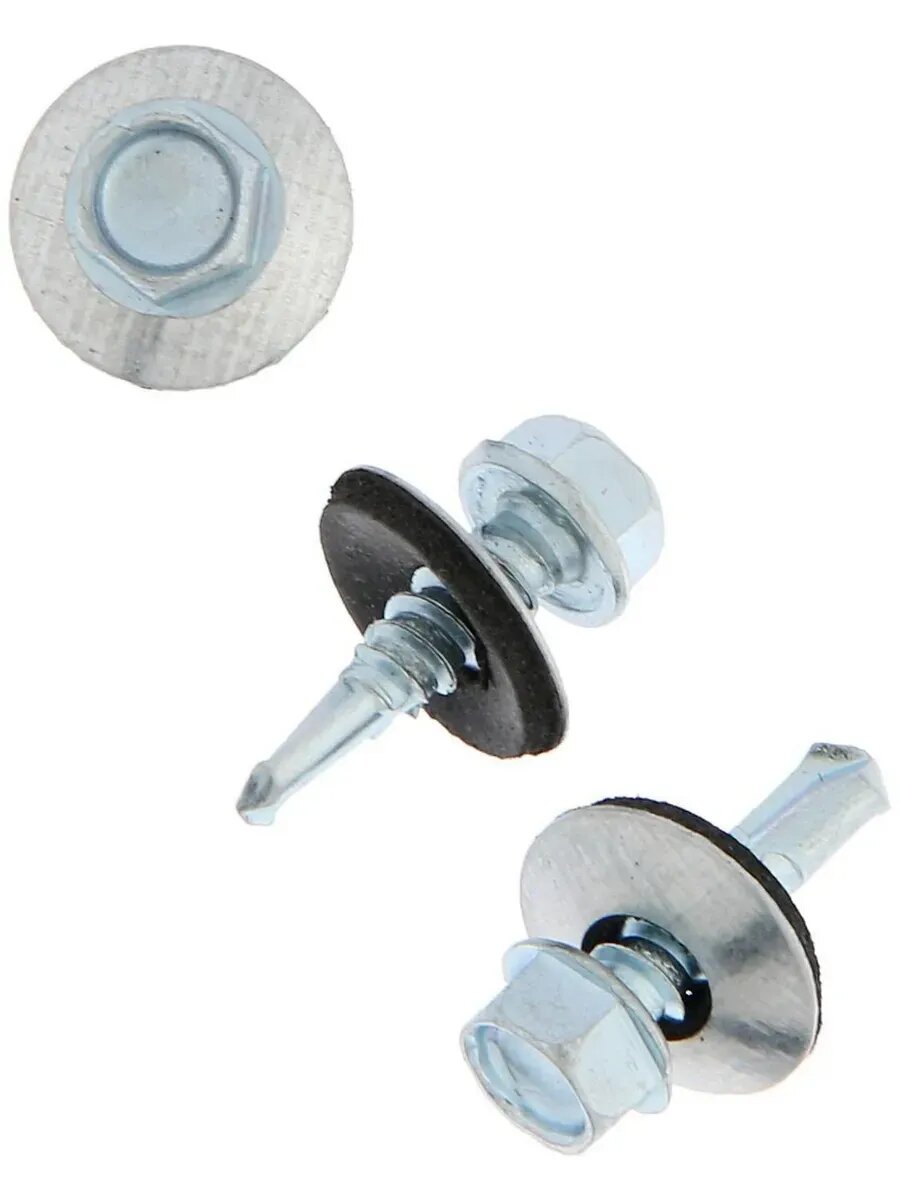 Саморезы кровельные с буром 5.5x19 мм.