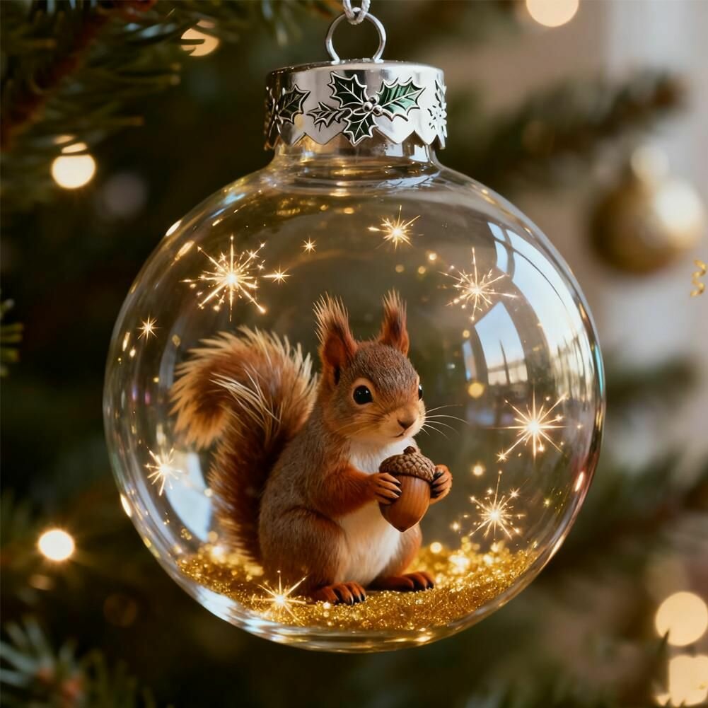 Изысканные прозрачные декоративные шары для елки