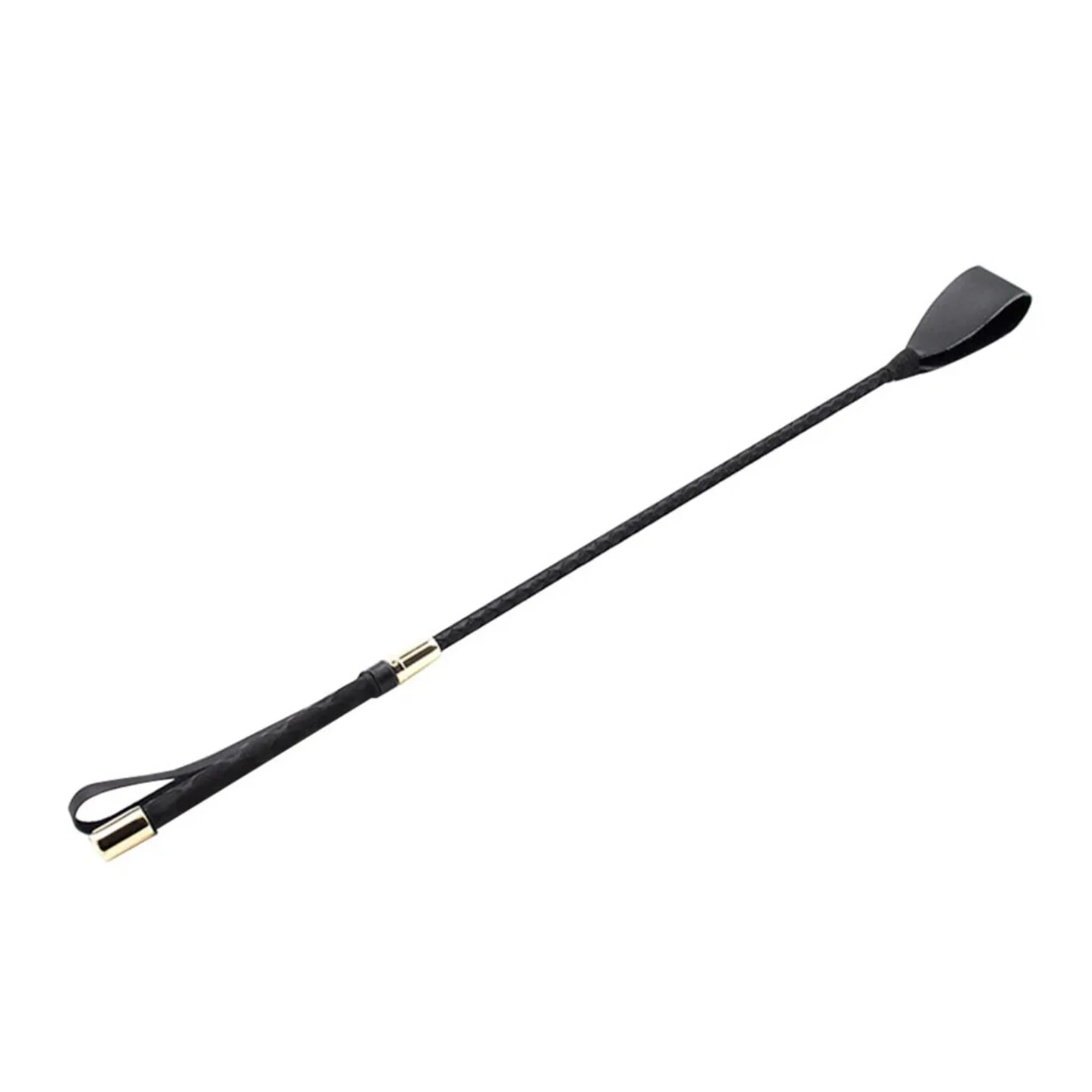 Черный кнут из искусственной кожи 54cm