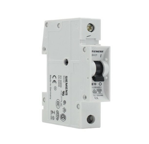 Автоматический выключатель Siemens 5SX2110-6 1P 10A (B) 6kA
