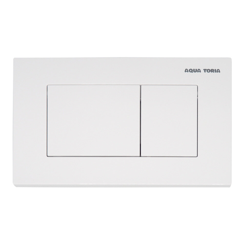 Кнопка (панель) смыва для инсталляции Aqua Toria, пластиковая, белая