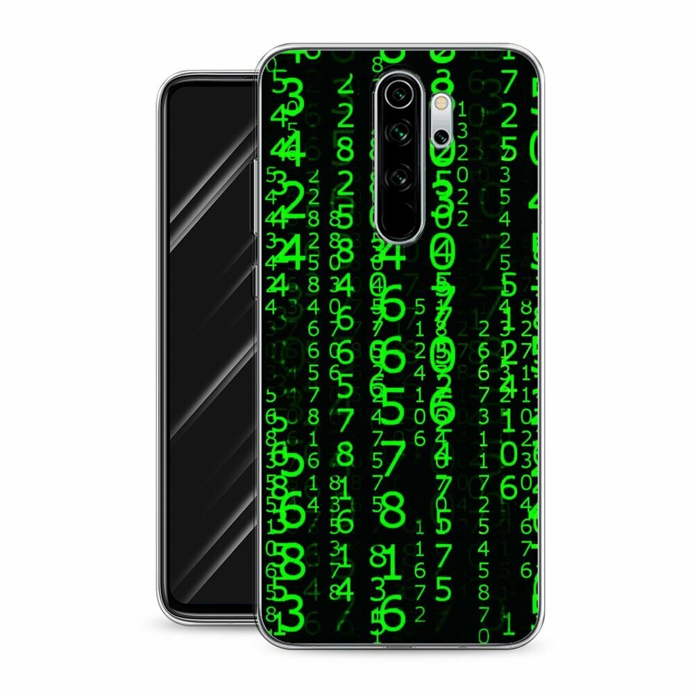 Чехол на Xiaomi Redmi Note 8 Pro / Сяоми Редми Нот 8 Про с принтом "Цифры матрицы" — фото 1
