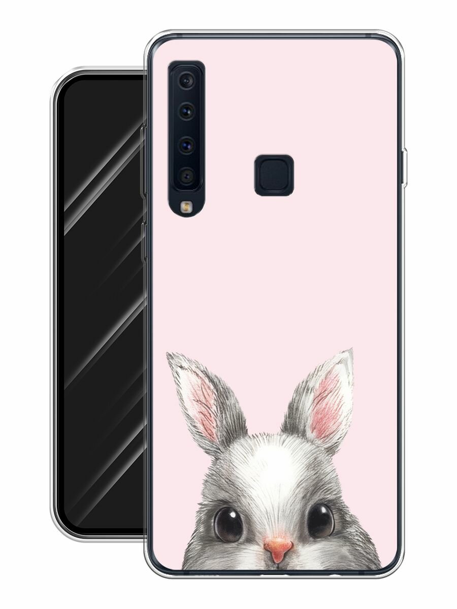 Чехол на Samsung Galaxy A9 2018 / Самсунг Галакси А9 2018 с принтом "Карандашный кролик 1 - 8 марта" — фото 1