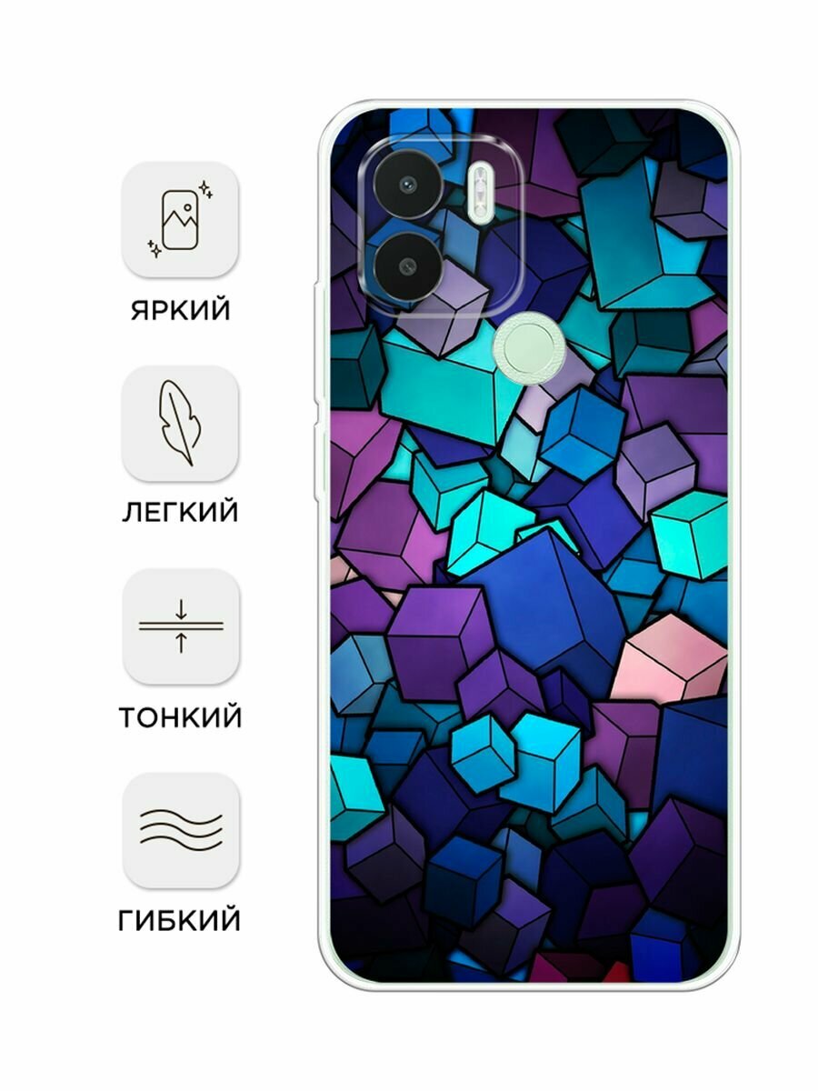 Чехол на Xiaomi Redmi A1+/Redmi A2+/Poco C51/C50 / Редми A1+ с принтом Геометрия 5 — фото 1