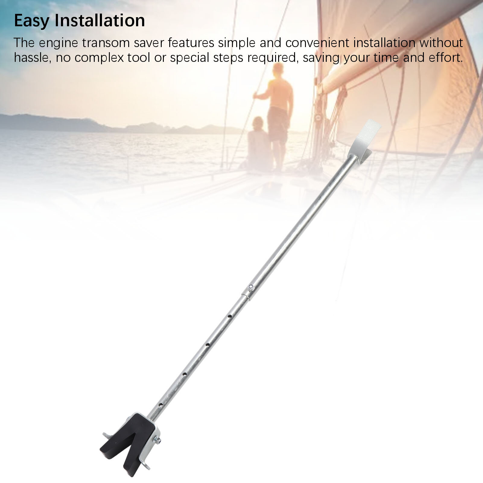 Лодка Транец Защитный Металлический Надежный Удерживающий 20.3 до 32.5 дюймов Регулируемый Устойчивый К Царапинам Подвесной Мотор Транец Защитный Для Корабельного Прицепа