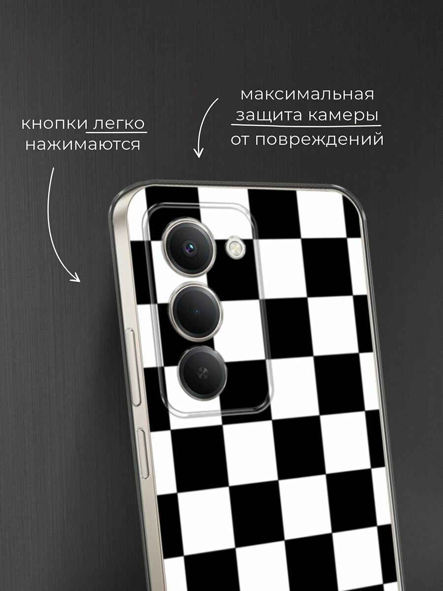Чехол на Xiaomi Redmi 15 / Сяоми Редми 15 с принтом "Шахматная доска" — фото 1