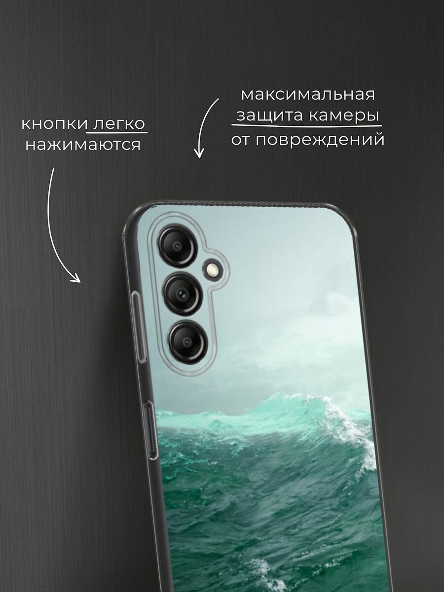 Чехол на Samsung Galaxy A15 / Самсунг А15 с принтом "Волны 12" — фото 1