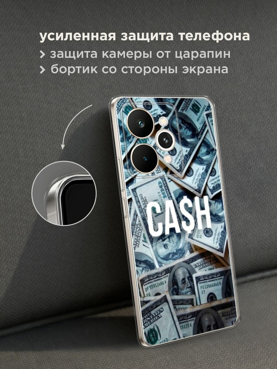 Силиконовый чехол на Realme 15 Pro / Реалми 15 Про с принтом "Cash" — фото 1