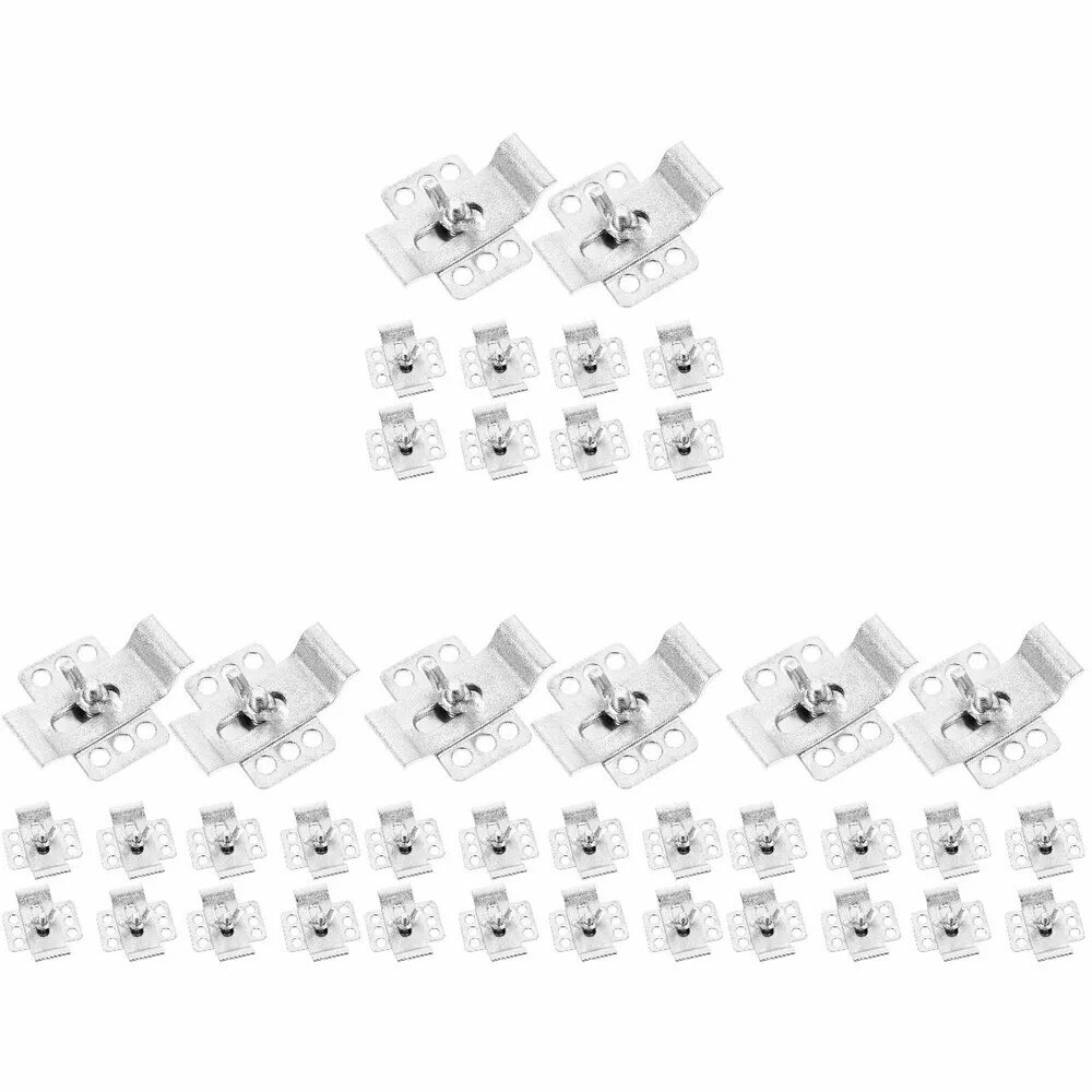 Серебристые крепления для подвесной мойки из железа, набор из 40 шт для установки и ремонта на кухню