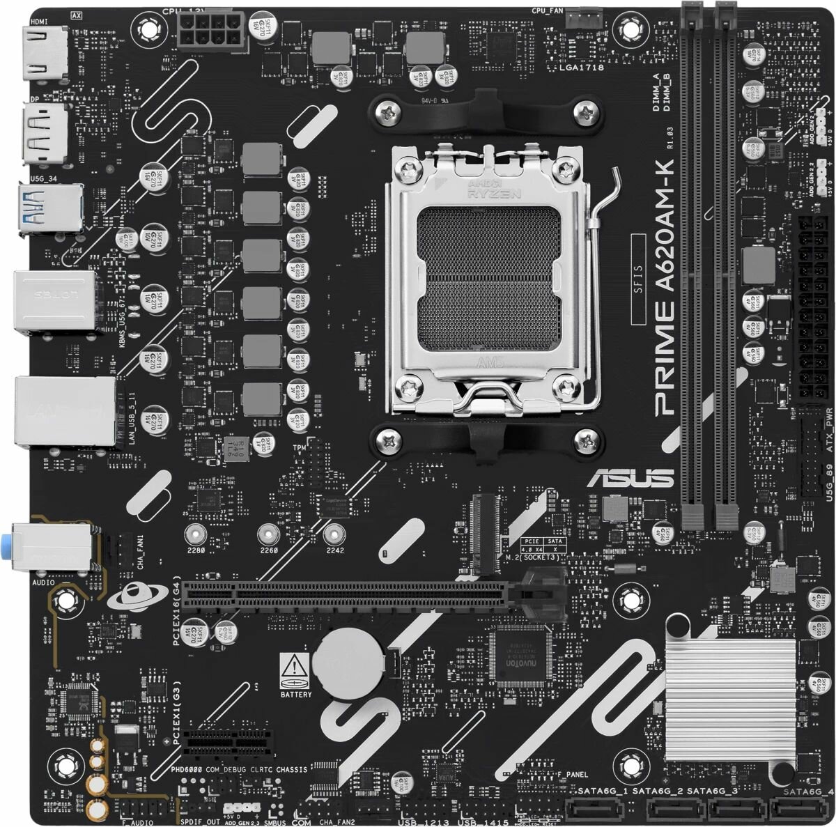 Материнская плата ASUS PRIME A620AM-K