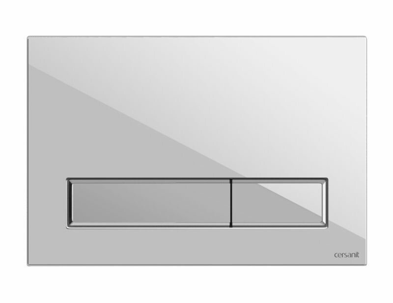 Кнопка Cersanit BLICK S-BU-BK/Whg/Gl стекло