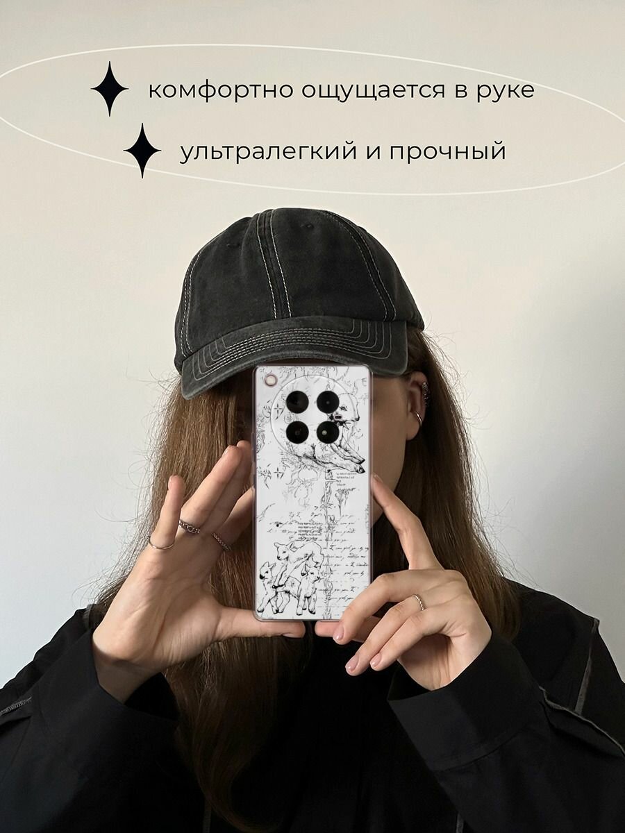 Чехол на Infinix Zero 40 4G / Инфиникс Зеро 40 4G с принтом "Готический ягненок" — фото 1