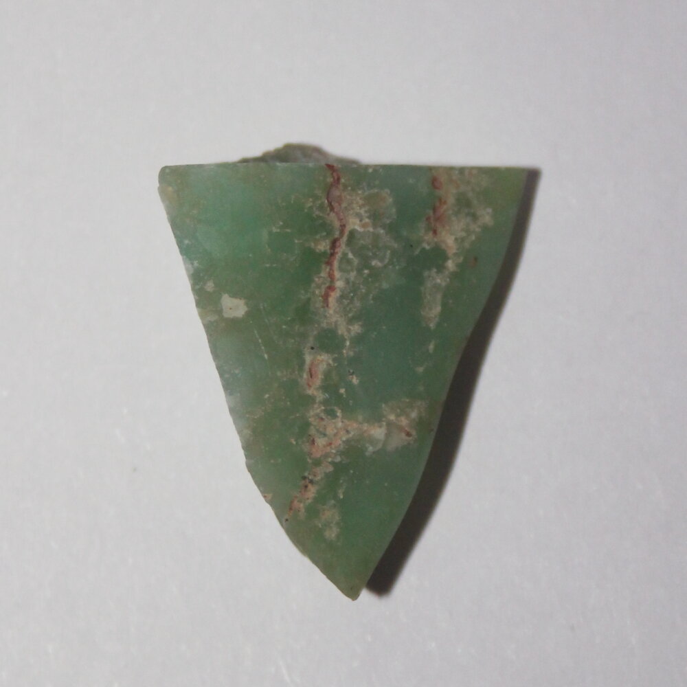 Хризопраз натуральный, коллекционный образец, Казахстан, "True Stones"