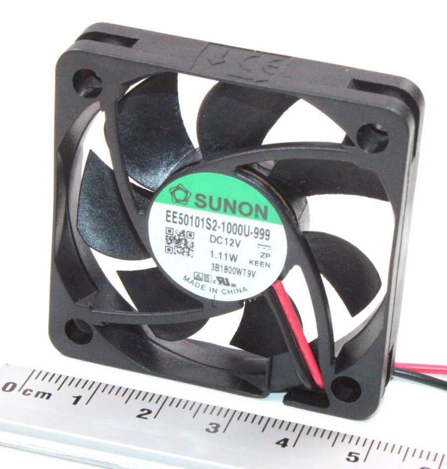 50х50х10мм, EE50101S2-1000U-999, Вентилятор, Sunon, 12VDC, 1.11W