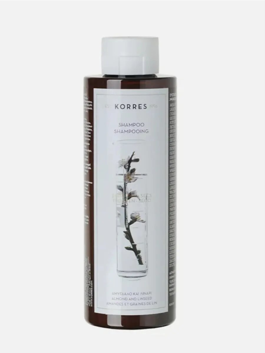 Шампунь с миндалём и семенами льна KORRES almond&linseed shampoo