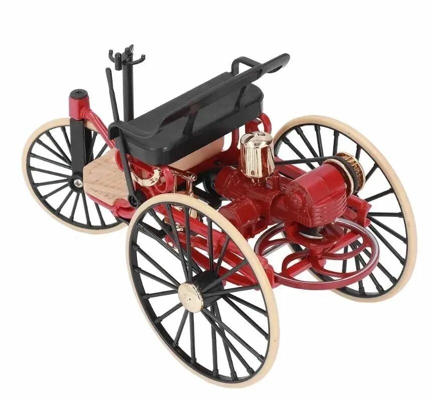 1/12 Трехколесный велосипед, модель из сплава, детская игрушечная машинка в стиле ретро-моделирования