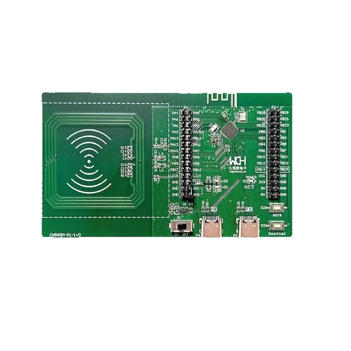 Плата разработки WCH CH585 NFC/BLE5.4 Беспроводной/высокоскоростной USB-микроконтроллер Оценочная плата CH585M