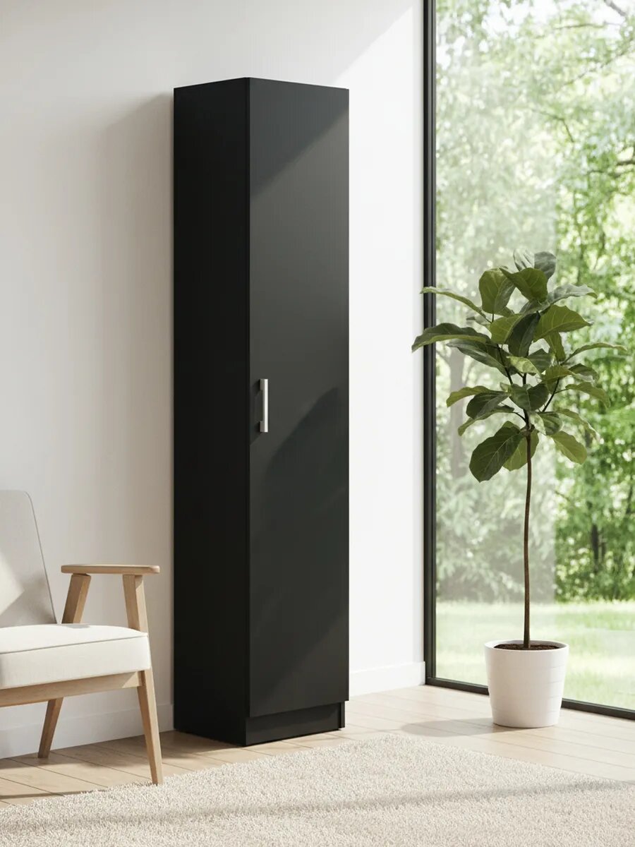 Распашной шкаф пенал FRESTER для одежды балкон спальня с полками, от производителя