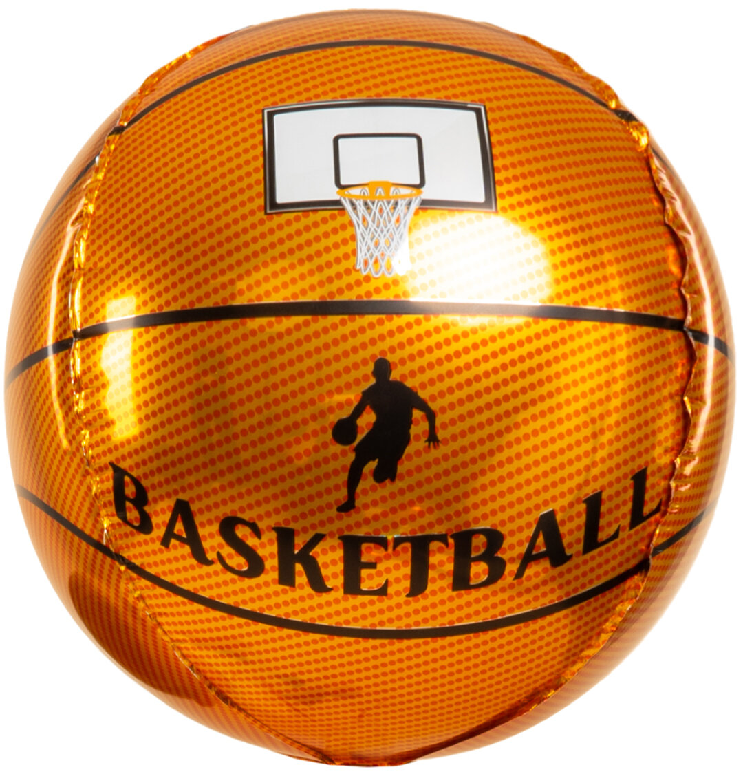Шар воздушный Falali 3D, Сфера, Баскетбольный мяч, 56 см