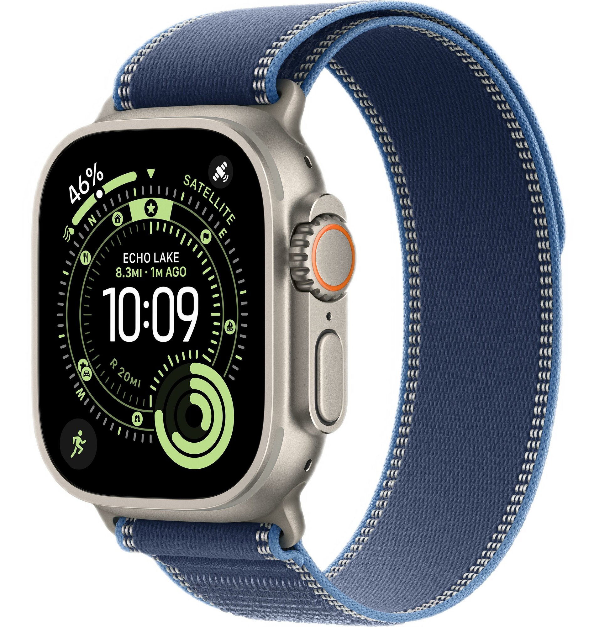 Умные часы Apple Watch Ultra 3 Natural TiT Blue Bright Blue Trail Loop M/L (MEWU4)
