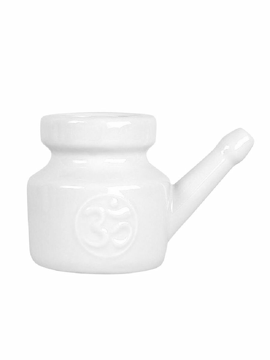Керамический чайник для промывания носа Neti Pot 350 мл, белый