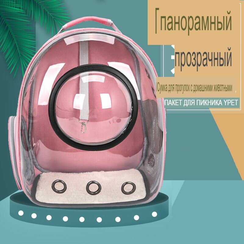 Умной панорамный рюкзак-космическая капсула для кошек с прозрачным дизайном и функцией outdoor использования