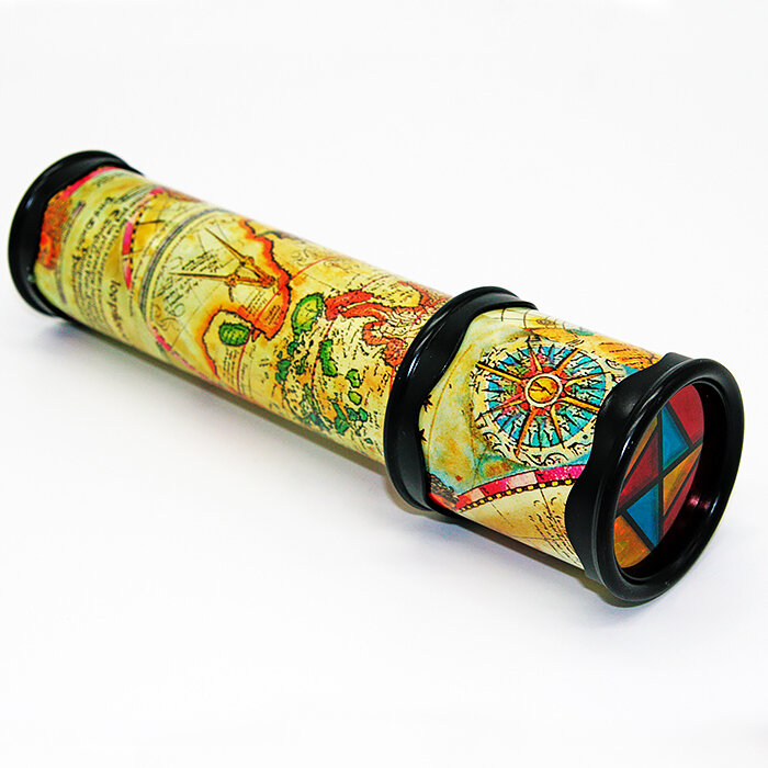 Калейдоскоп яркий классический, детский развивающий калейдоскоп для творчества и расслабления, вращающийся цветной зрительный тренажёр для дома и путешествий