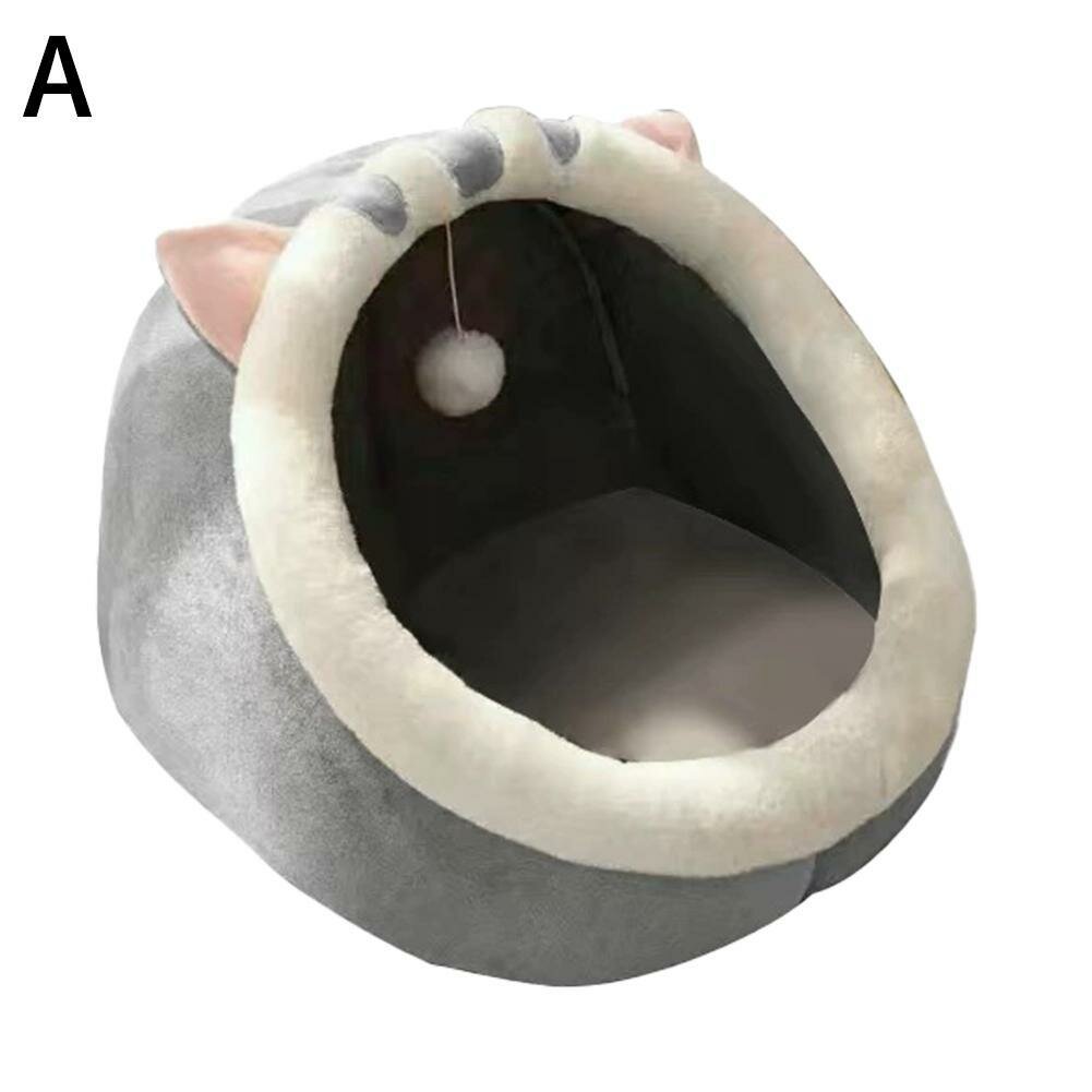 1 шт. мягкое милое кошачье гнездышко, всесезонная лежанка
