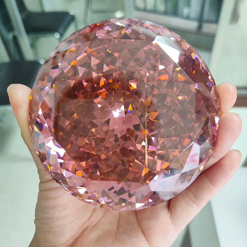 Синтетический цирконий, красный, 80/90 мм Розовый, 80mm, pink