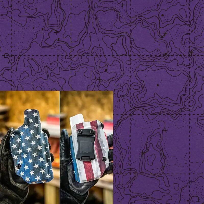 Термопластиковая доска KYDEX фиолетовый камуфляж 8 размеров 1pc 300X200X1.5MM