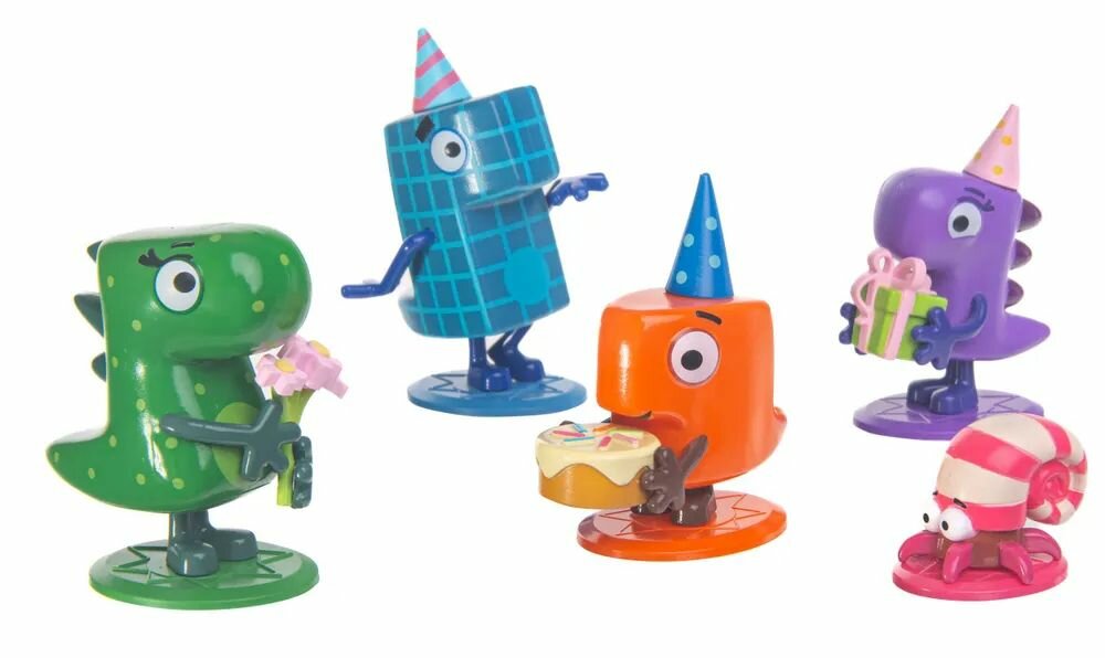 Игровой набор Фигурок Диносити, "День рождения", 5 фигурок.