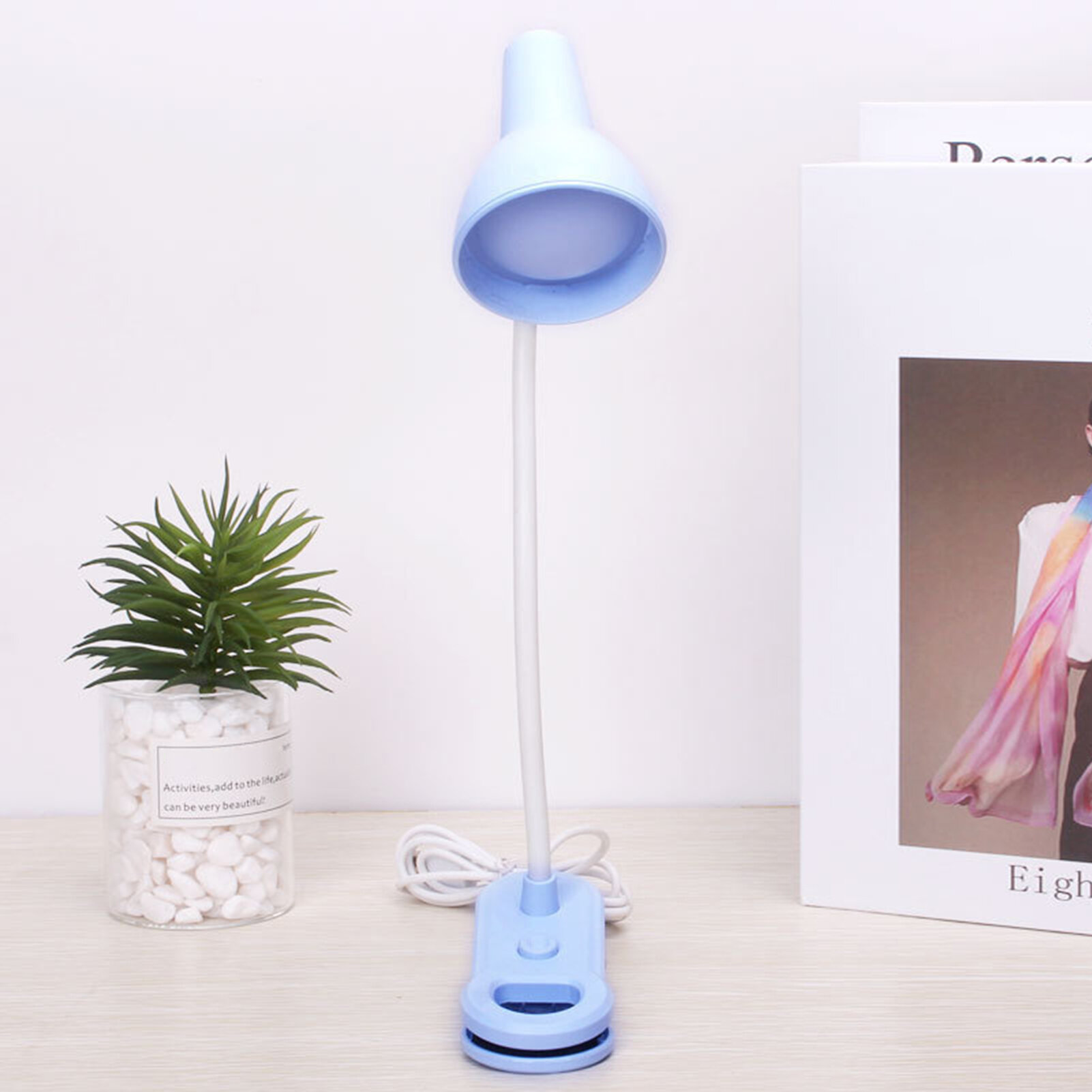 LED-лампа с клипсой для учебы, с USB, защита глаз
