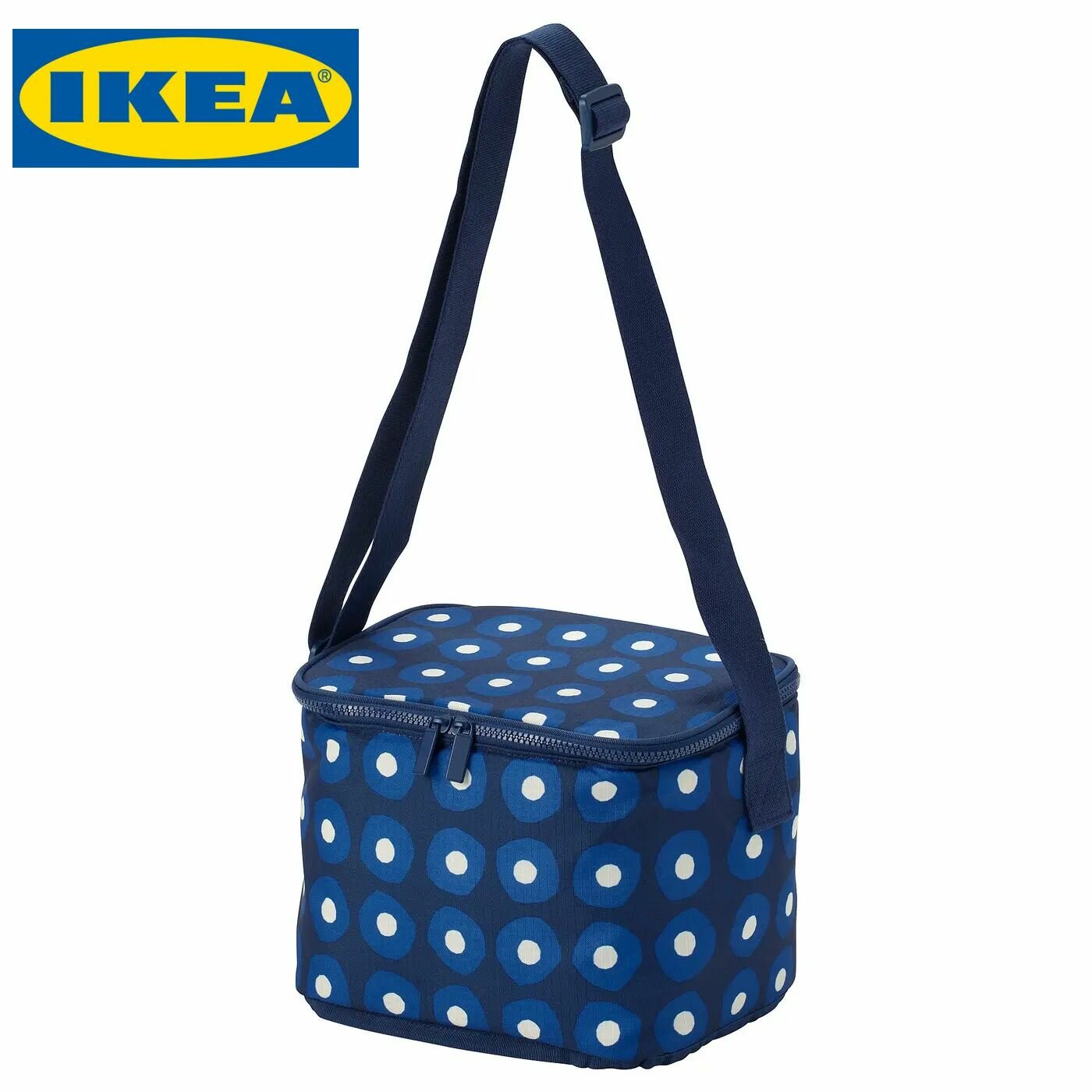 Ikea, упаковка для льда, узор/синий, 26x19x19 см