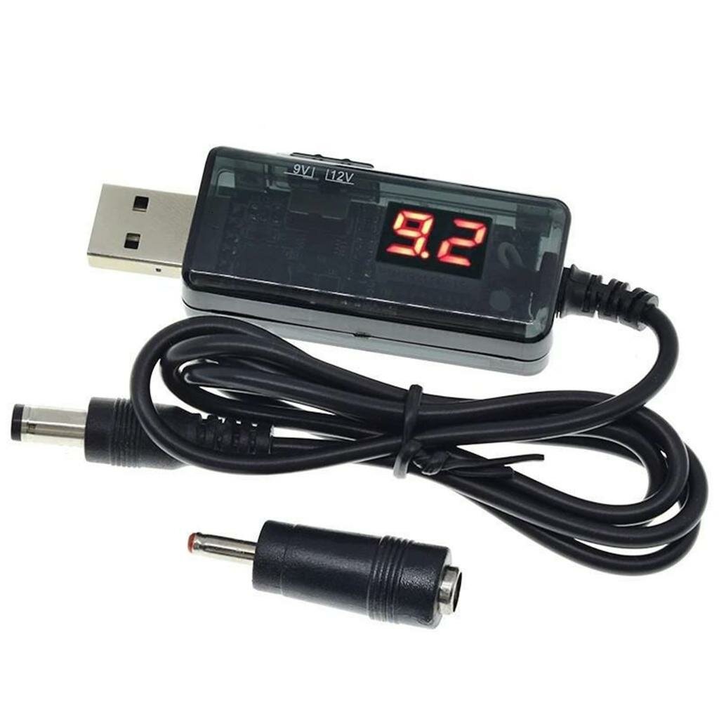 USB-кабель с повышающим преобразователем DC 5.5x2.1мм / 3.5x1.35мм