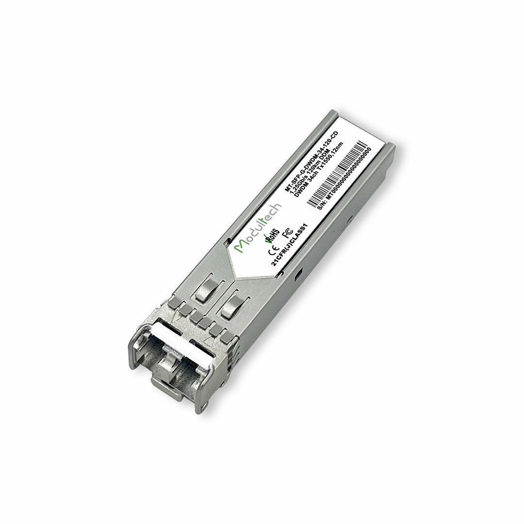 Модуль SFP DWDM 1,25 Гбит/с, 120 км, 34 CH, 1550,12 нм, SMF, LC