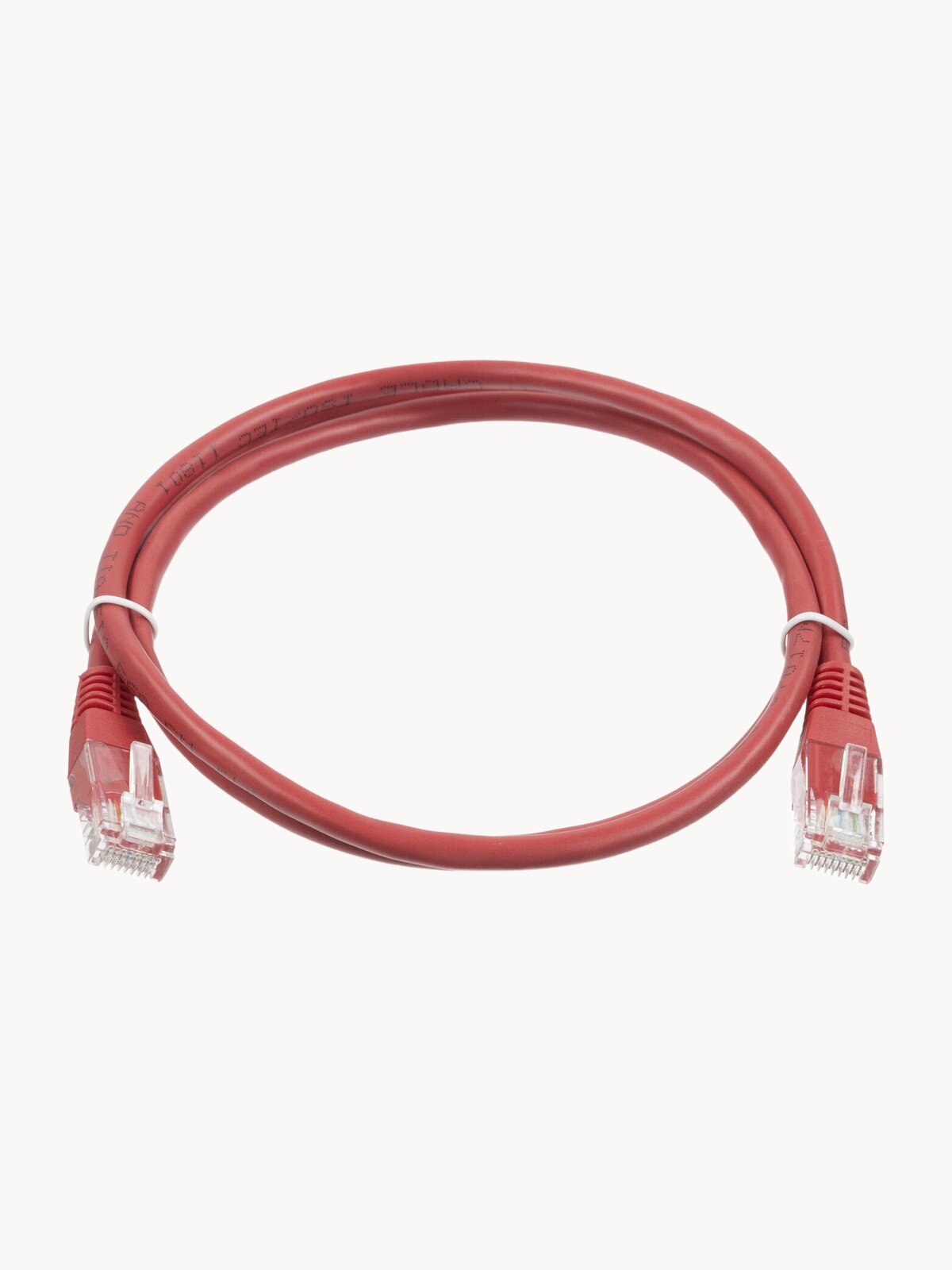 Патч-корд 1м, категории 5E RJ-45, красный (5 шт.), WT-2038A1 red
