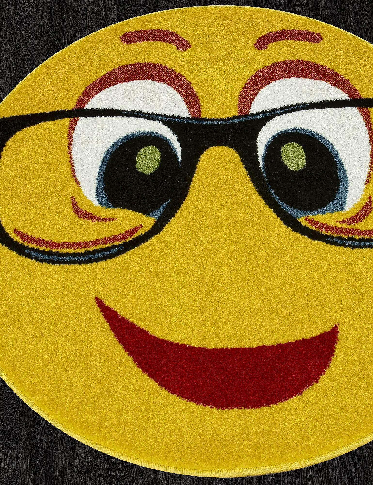 Детский ковер Круглый на пол в детскую 100х100 см детский ворс 10 мм 334321 KoverVDom