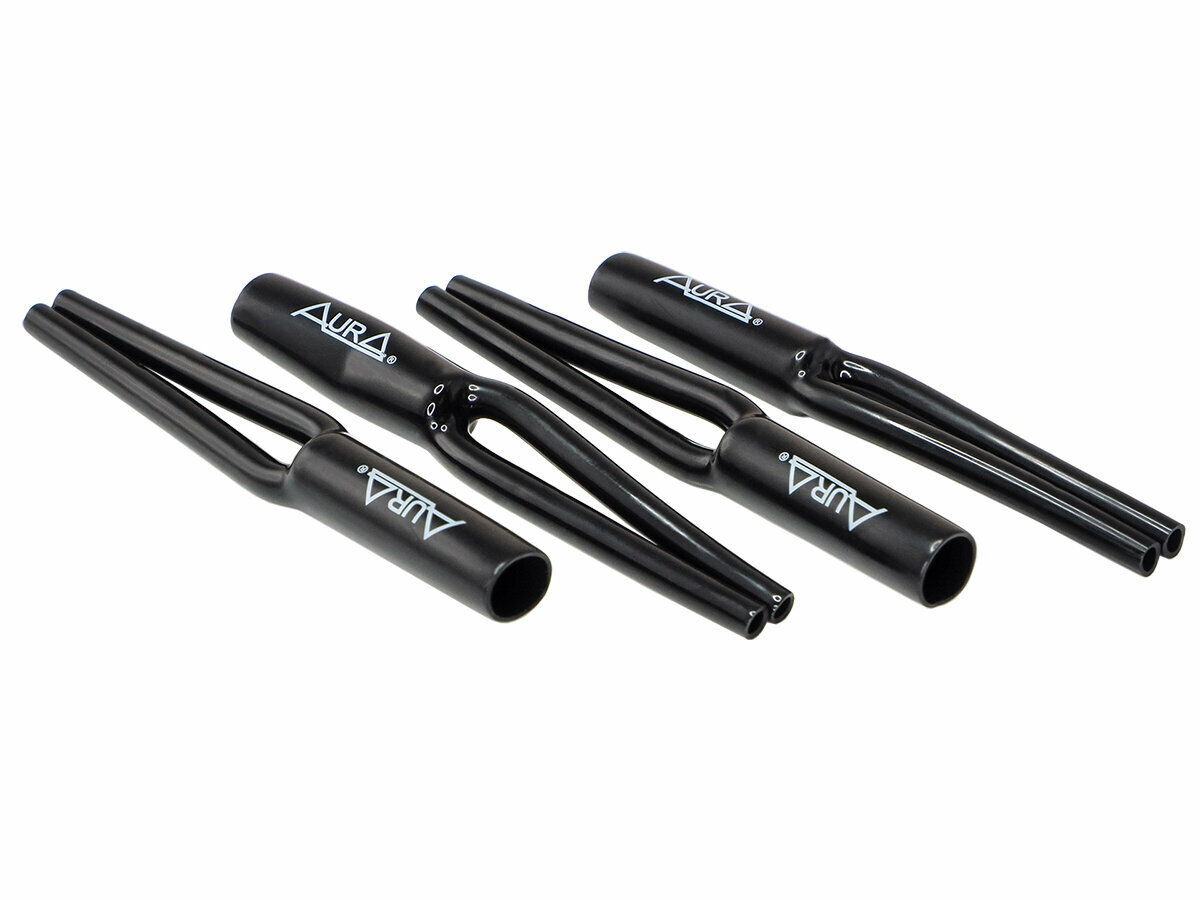 Кабельный ПВХ разветвитель AurA RCA-Y11B, "штаны", 11мм, черный