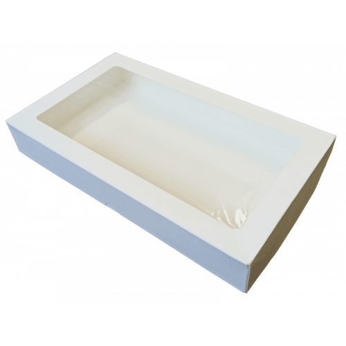 Упаковка картонная универсальная с окном 1,45л 260x150x40мм белый уп/5шт