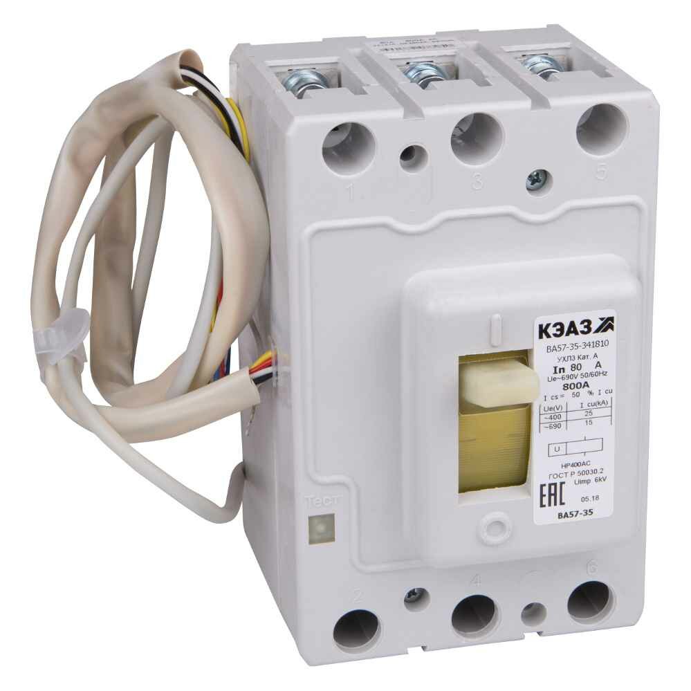 Выключатель автоматический ВА57-35-841810-125А-1250-220DC-НР24DC-УХЛ3-КЭАЗ КЭАЗ - K-225572