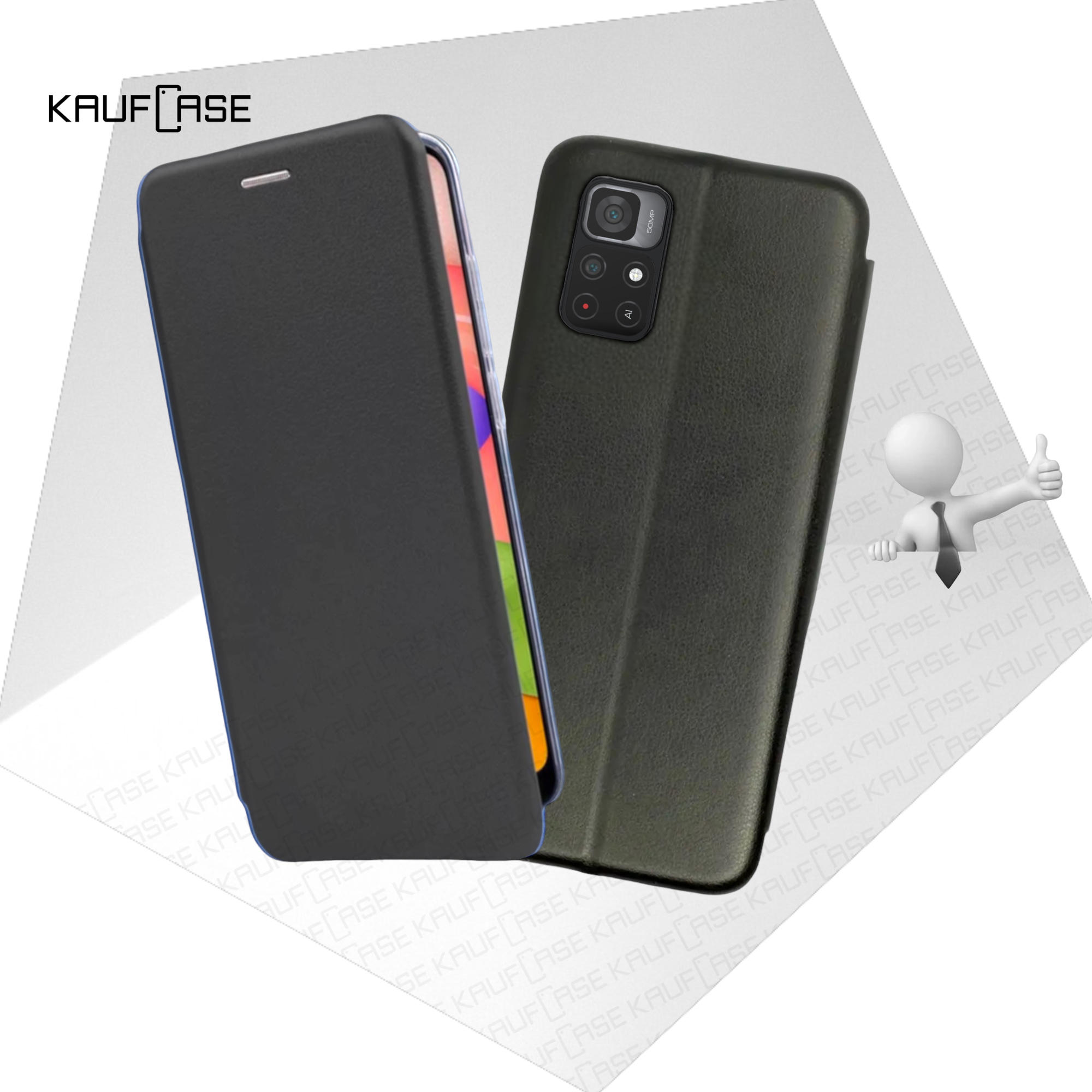 Чехол книжка для телефона Xiaomi Poco M4 Pro 5G /Redmi Note 11T 5G (6.6"), черный. Текстура под кожу