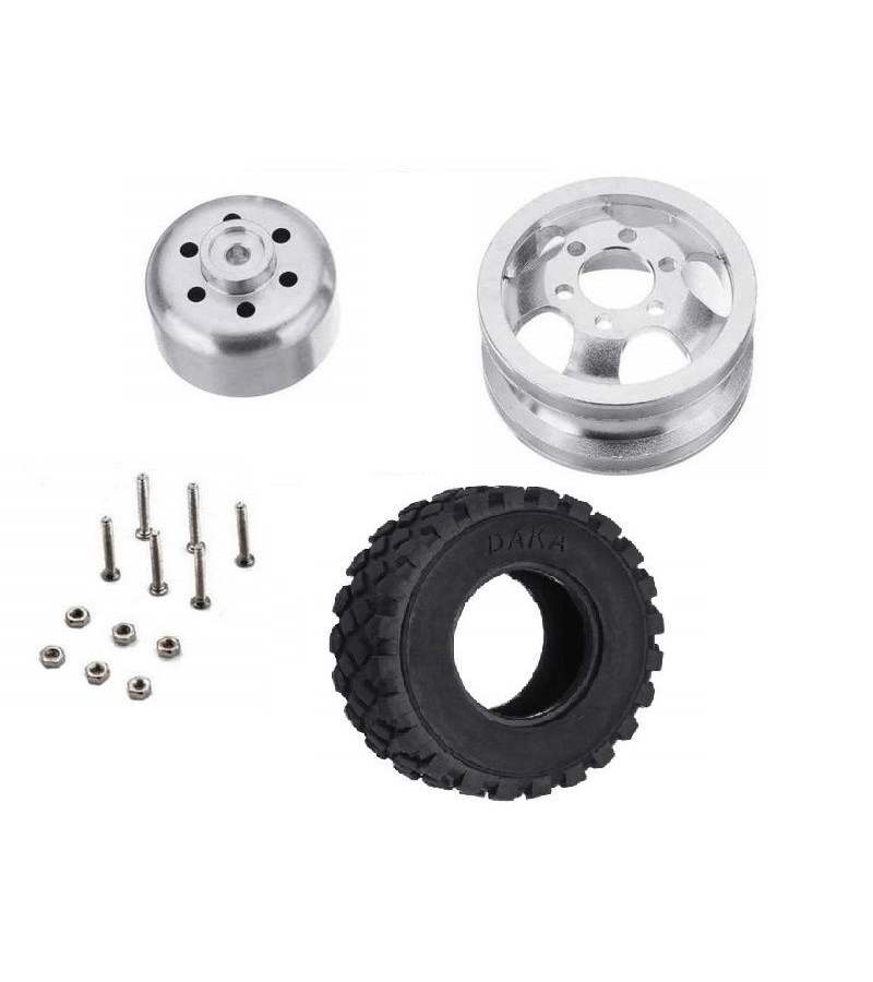 Переднее колесо WPL металллический диск, одинарное, KIT