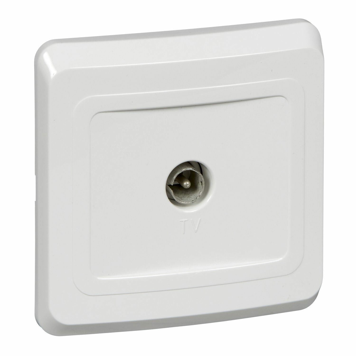 Розетка СУ телевизионная оконечная белая TV 0.7дБ этюд Schneider Electric