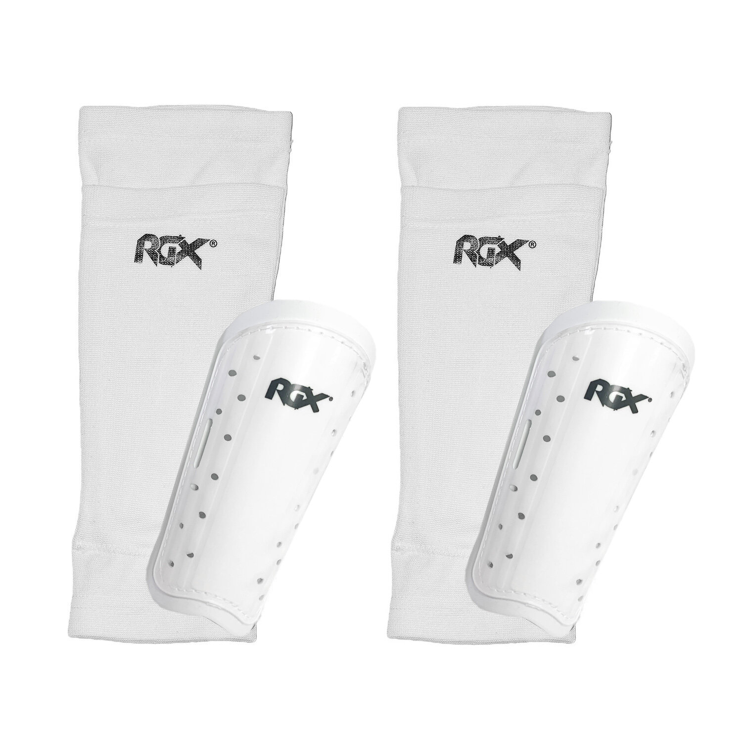 Футбольные щитки Rgx-8400 белый/оранжевый размер S