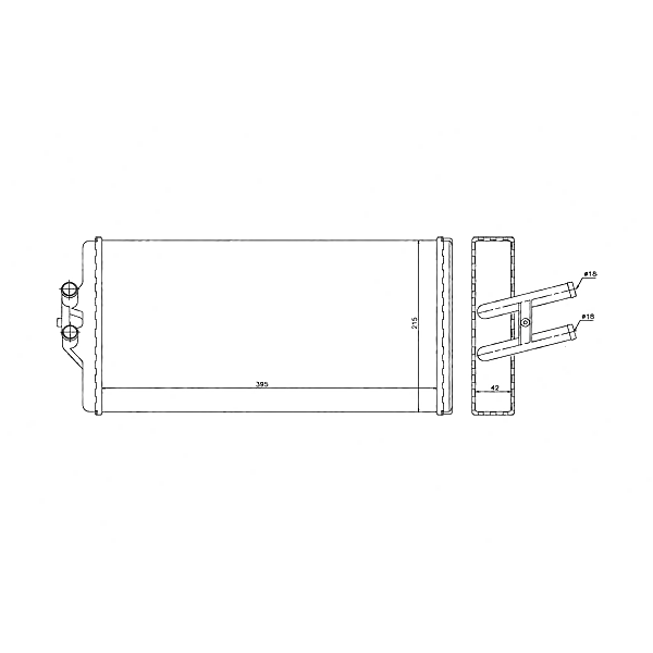 STELLOX 10-35232-SX (0008308603 / 0008308703 / 0028355001) радиатор печки\ mb mk / sk