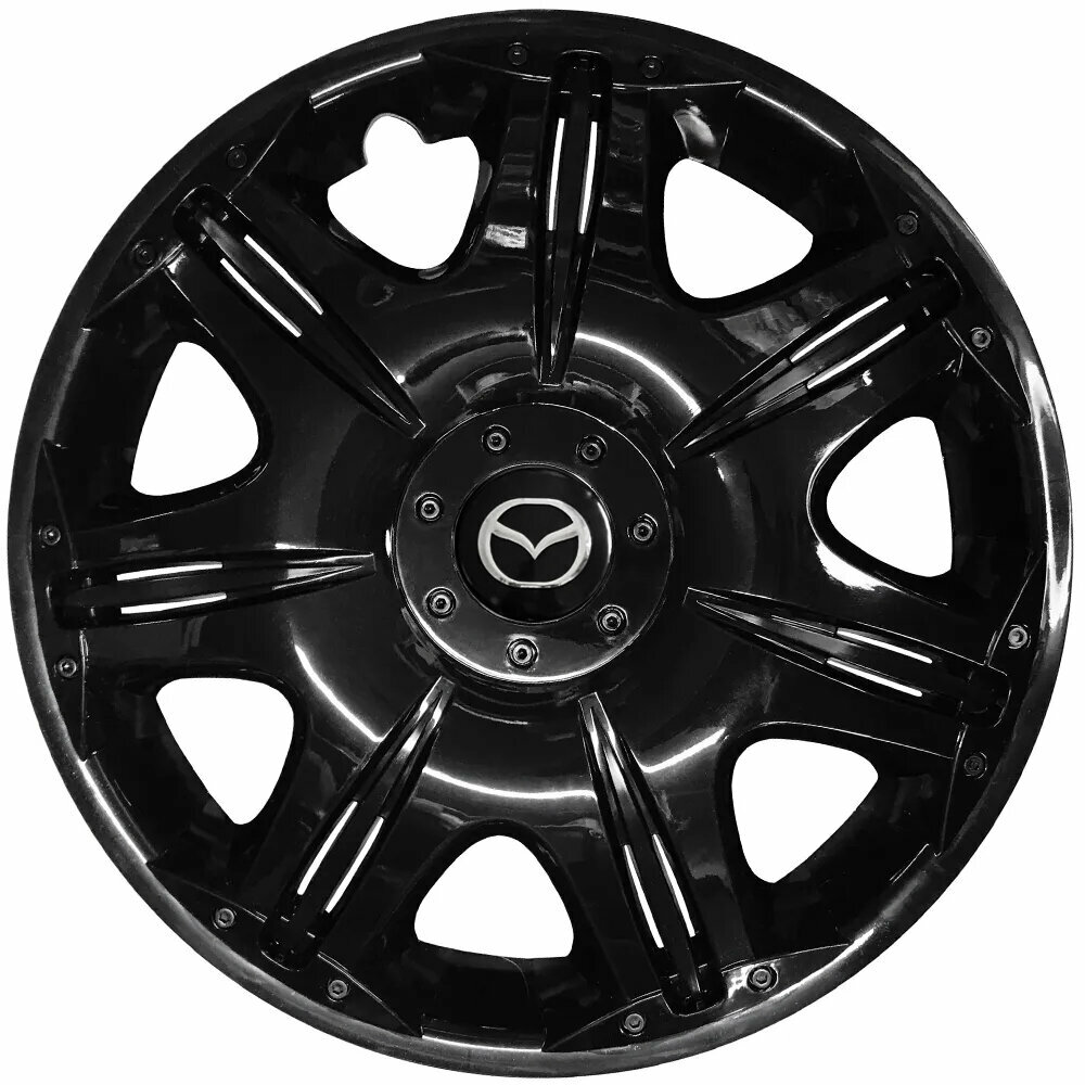 Автомобильные колпаки на диски МАЗ опус черная R13", в комплекте 4 колпака