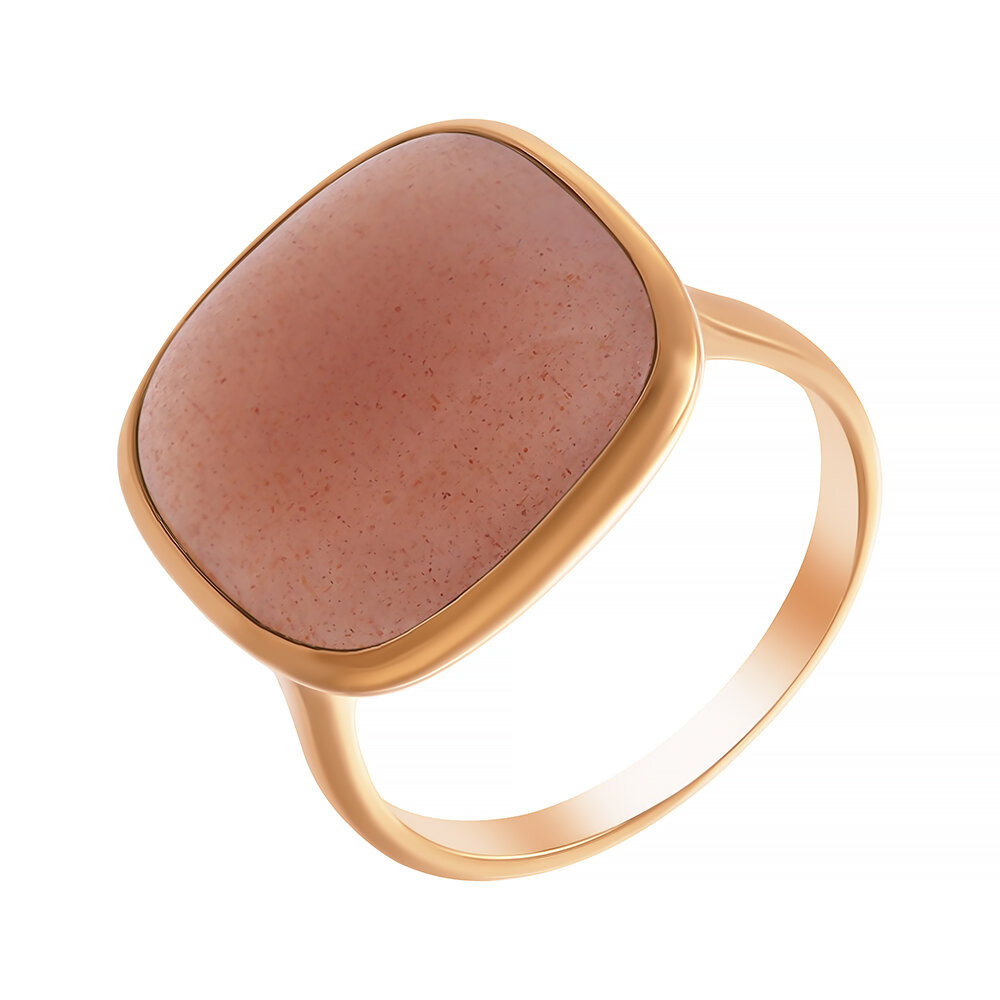 Кольцо, серебро, 925 проба, лунный камень