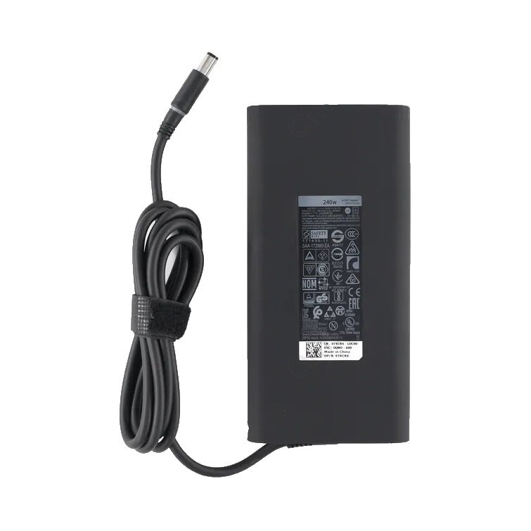 Блок питания для ноутбука Dell 7.4x5.0мм, 240W (19.5V, 12.3A) с сетевым кабелем